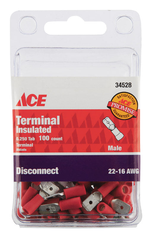 Ace Industrial Male Disconnect Vinyl Red 100 – Shell Lumber and Hardware