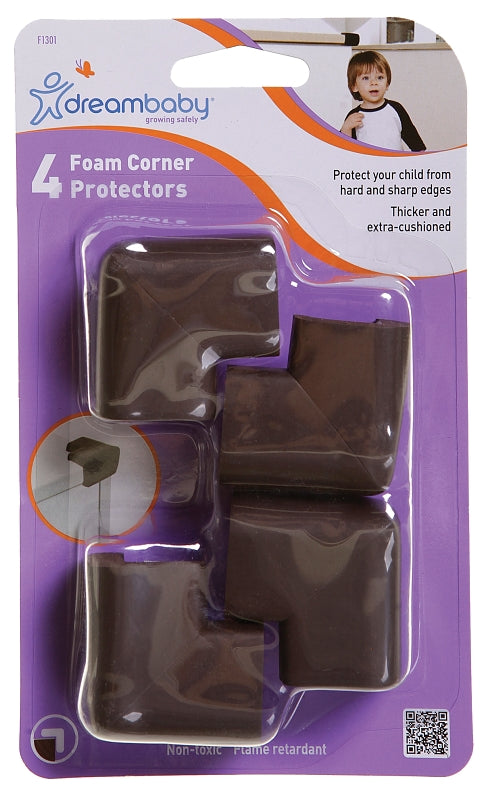 Dreambaby L1301 Corner Protector, Foam, Brown – Shell Lumber and Hardware