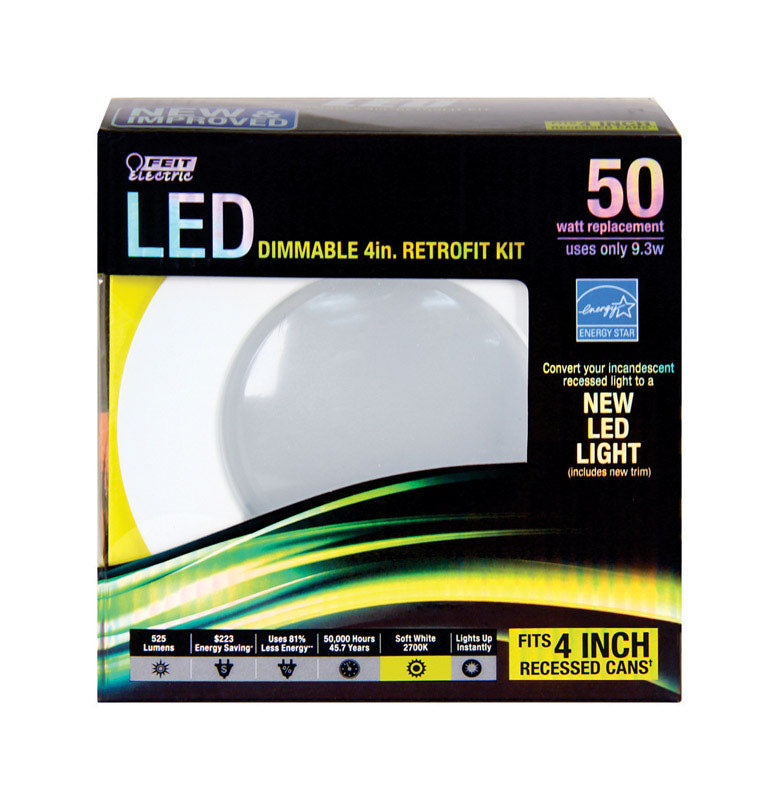 FEIT Electric Retrofit Kit Module and Trim 9.3 watts 525 lumens 2700 K ...