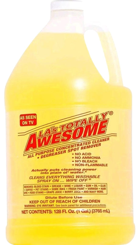 LA's TOTALLY AWESOME 100539308 All-Purpose Cleaner, 128 oz, Liquid, Bl ...