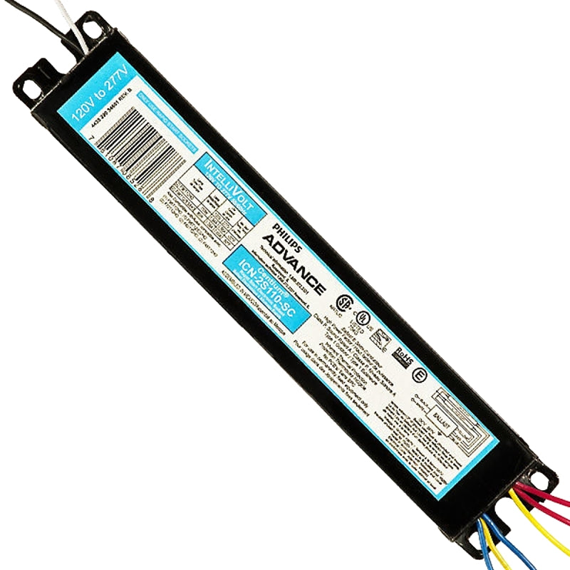 Philips Advance ICN2S110SC35I Fluorescent Ballast, 120/277 V, 60 W, 2 ...