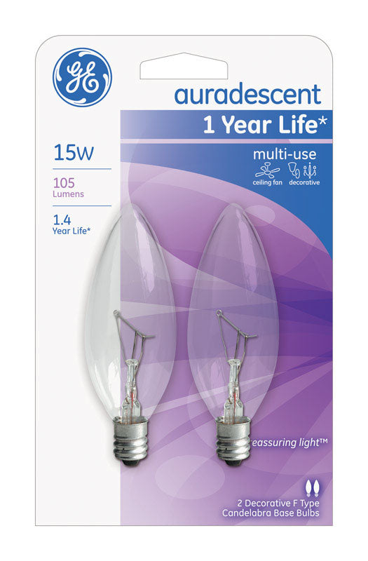 GE auradescent Incandescent Light Bulb 15 watts 105 lumens 2300 K Flam ...