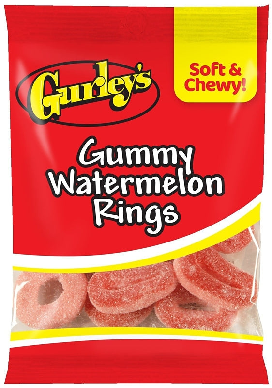 Gurley's 743787 Candy, Gummy, Gummy Watermelon Ring Flavor, 5 oz, Pack ...