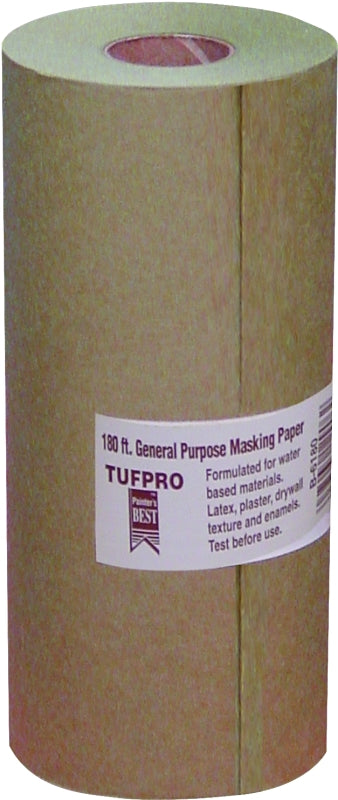 Trimaco EasyMask 12906 Trim Masking Paper, 180 ft L, 6 in W, Brown ...