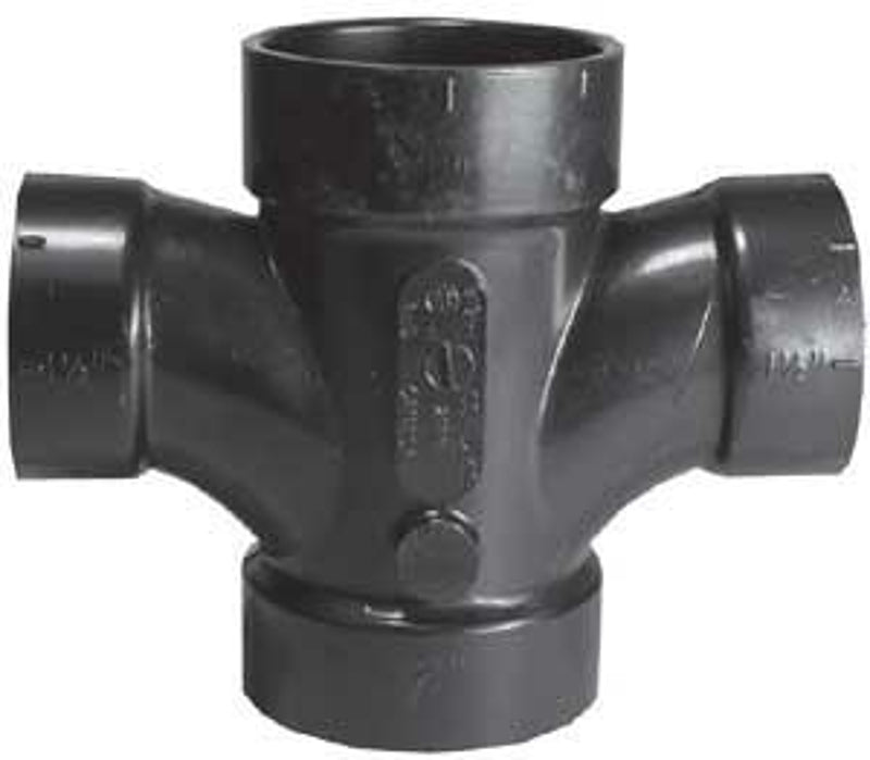 IPEX 027098 Sanitary Pipe Tee, 2 x 1-1/2 in, Hub, ABS, SCH 40 Schedule ...