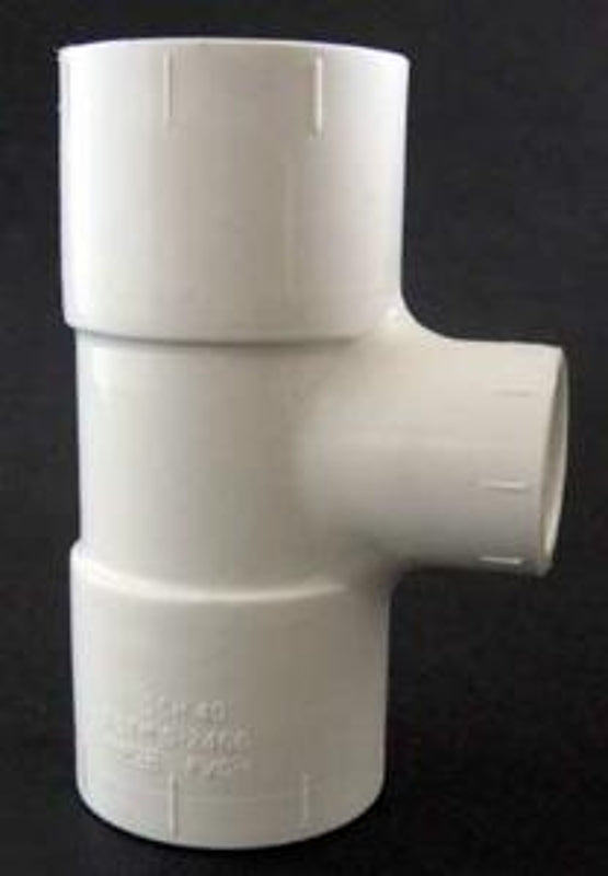 Xirtec 140 435865 Pipe Tee, 1 x 1/2 in, Socket x Socket x FPT, PVC, Wh ...