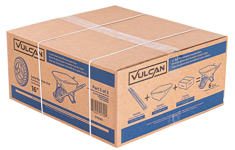Vulcan 34473 Wheelbarrow Part, For: 6 cu-ft Steel Wheelbarrow Kit ...