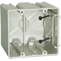 Sliderbox SB-2 Electrical Box, 2-Gang, 4-Outlet, 2-Knockout, 1/2 in Kn ...