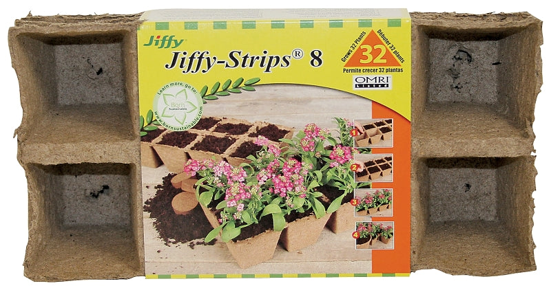 Jiffy JS32 Peat Pot Strip, 32 -Cell, Peat Moss – Shell Lumber and Hardware