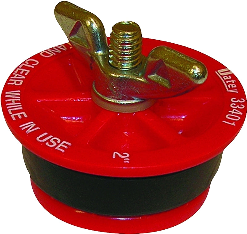 Oatey 33401 Test Plug, 2 in Connection, Plastic, Red – Shell Lumber and ...