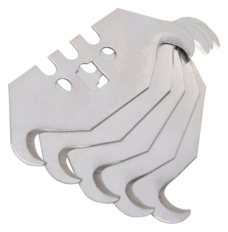 Vulcan JL-BD-01 Hook Knife Blade, 2 in L, SK5 Steel, Single Edge, 2-Po ...