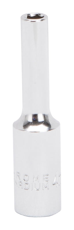Vulcan MT6487800 Drive Socket, 4 mm Socket, 1/4 in Drive, 6-Point, Chr ...