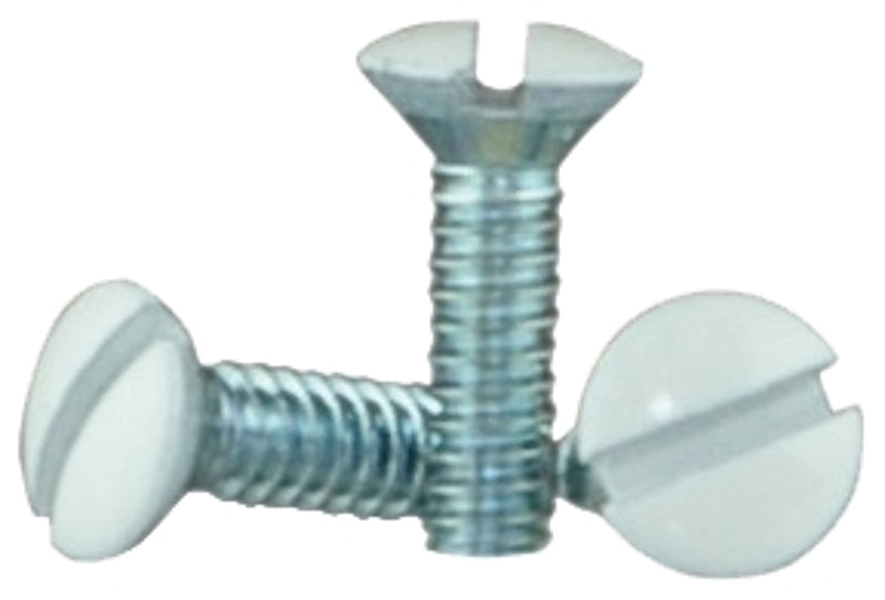 Eaton Wiring Devices BP231W-SP Series Wallplate Screw, White Head, 1/2 ...