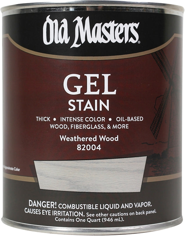 Old Masters 82004 Gel Stain, Weathered Wood, Liquid, 1 qt – Shell ...