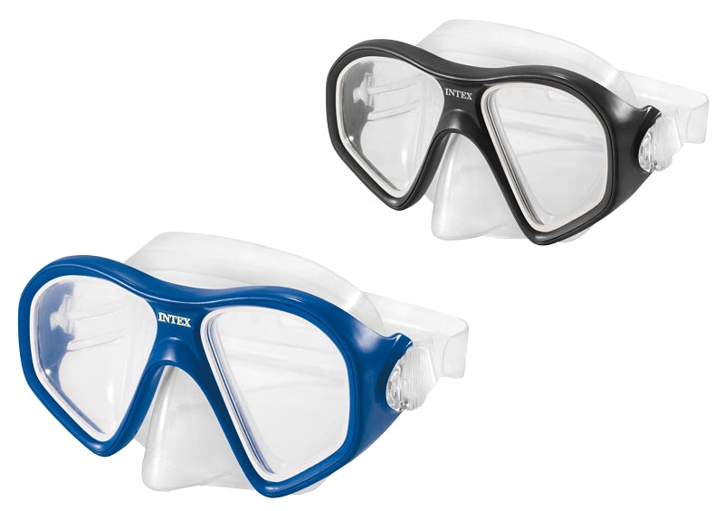 Intex 55974E Swim Mask, Polycarbonate Lens, Thermoplastic Rubber Frame ...