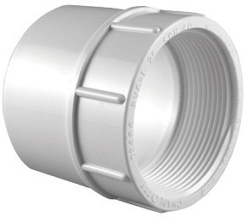Charlotte Pipe 3 in. Dia. x 3 in. Dia. Slip To FPT Pipe Adapter – Shell ...