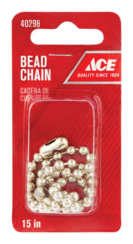 Ace 3/16 in. Dia. Beaded Chain – Shell Lumber and Hardware