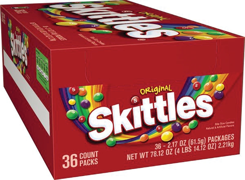 Skittles SKIT36 Candy, Assorted Fruits Flavor, 2.17 oz Bag, Pack of 36 ...