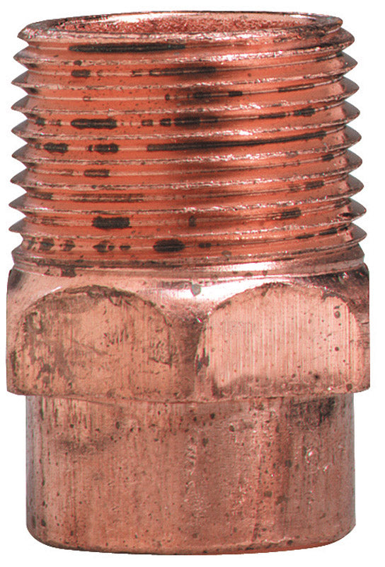 Elkhart 1/2 in. Dia. x 1/2 in. Dia. Copper To MIP Copper Pipe Adapter ...