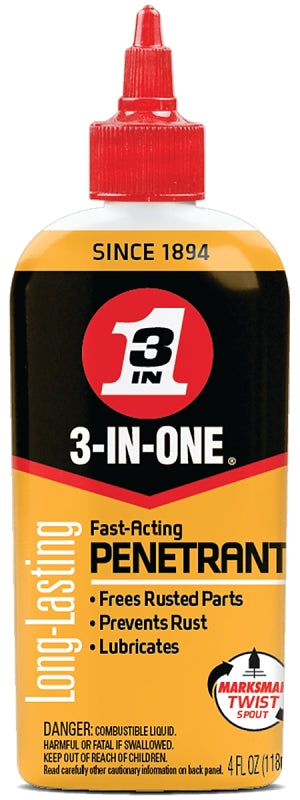 3-In-One 120015 Drip Oil, Professional, Solvent Base, Light Brown, 4 o ...