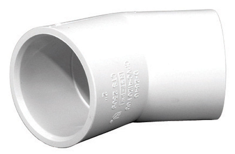 Charlotte Pipe 3/4 in. Dia. x 3/4 in. Dia. Slip To Slip To Slip 45 deg ...