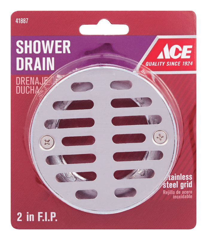 Ace 2 in. Dia. Stainless Steel Shower Drain – Shell Lumber and Hardware