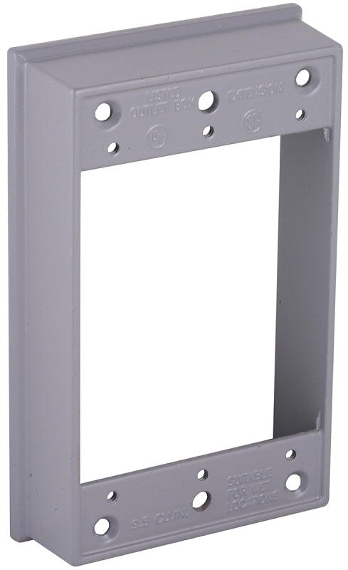 Hubbell 5406-0 Weatherproof Extension Ring, 1 in D, Horizontal, Vertic ...