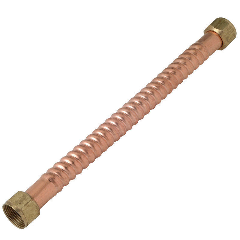 Copper Flex 3/4 in. FIP x 3/4 in. Dia. FIP 12 in. Copper Water Connect ...