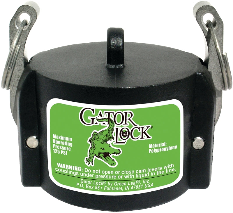 Green Leaf 200CAP Cam Lock Cap, 2 in, Male, 125 psi Pressure Class, Po ...