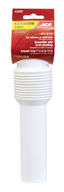 Ace 1-1/2 in. Dia. x 11 in. L Plastic Extension Tailpiece – Shell ...