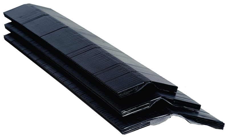 Quarrix 59092 Ridge Vent, 4 ft L, 11-1/4 in W, HDPE, Black, Pack of 12 ...