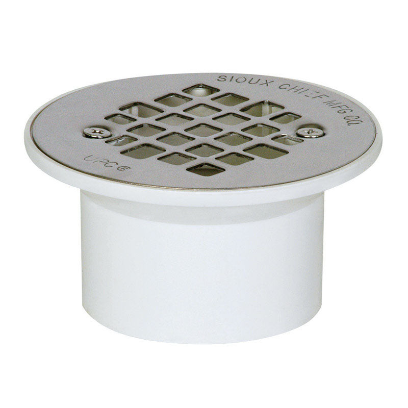 Sioux Chief 2 or 3 in. Dia. PVC General Purpose Floor Drain – Shell ...