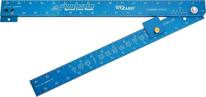 Swanson T001WZ Framing Square, Aluminum, 17-1/2 in L, 2 in W – Shell ...