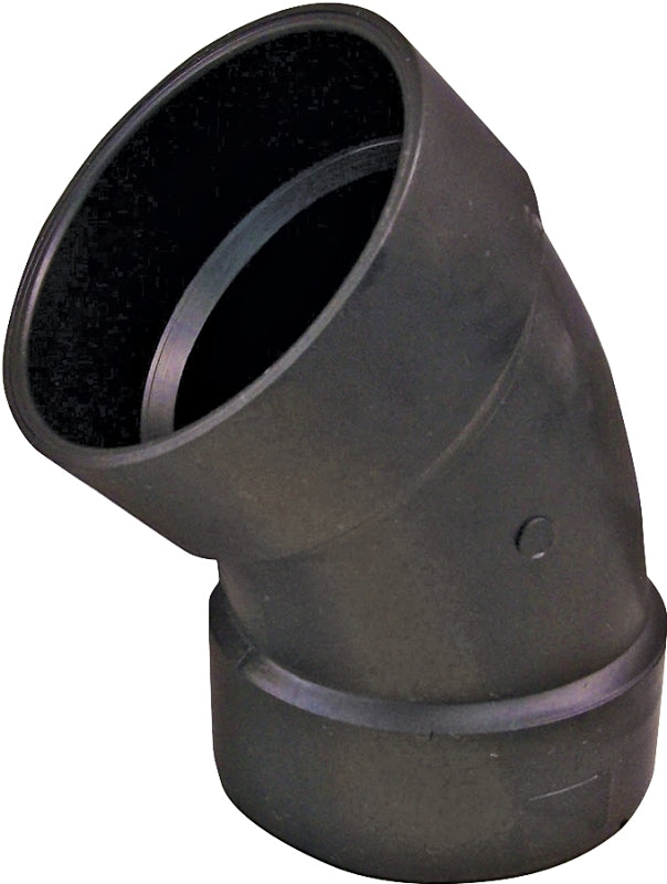 Thrifco Plumbing 6792504 1/8 Bend Pipe Elbow, 4 in, Hub, 45 deg Angle ...
