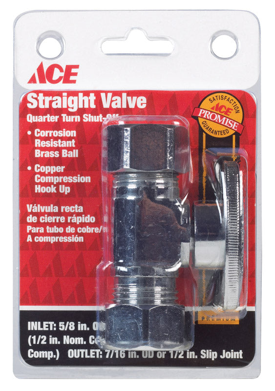 Ace 5/8 in. Dia. x 7/16 in. Dia. Brass Shut-Off Valve – Shell Lumber ...