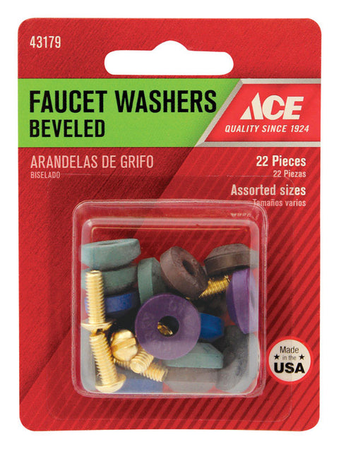 Ace 1-7/8 in. Dia. Synthetic Rubber Beveled Faucet Washer 10 – Shell ...