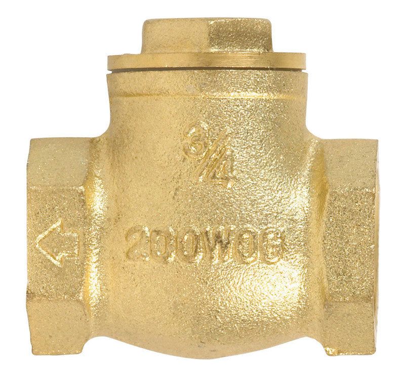 Mueller 3/4 in. IPS Brass Swing Check Valve – Shell Lumber and Hardware