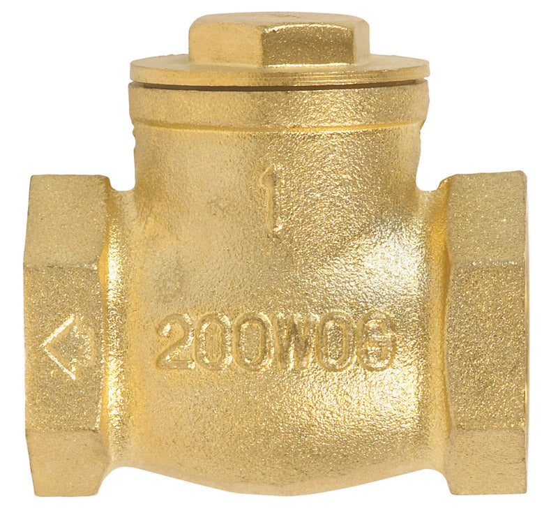 Mueller 1 in. IPS Brass Swing Check Valve – Shell Lumber and Hardware