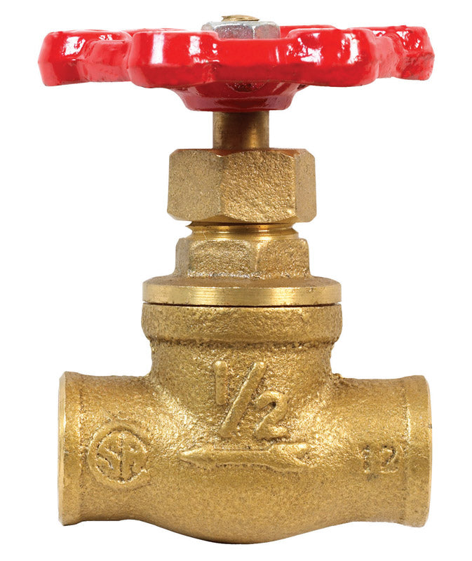 Mueller 1/2 in. x 1/2 in. Stop Valve Stop Brass – Shell Lumber and Hardware