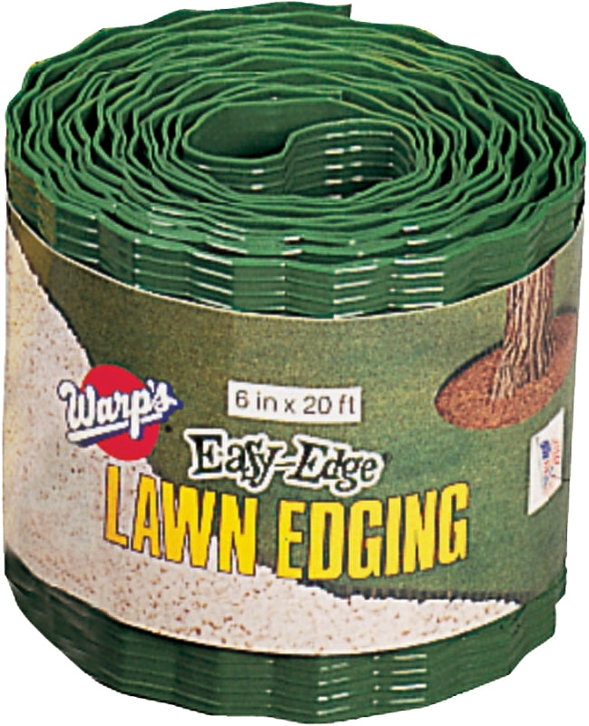 Warp's Easy-Edge Series LE-620-G Lawn Edging, 20 ft L, 6 in H, Plastic ...
