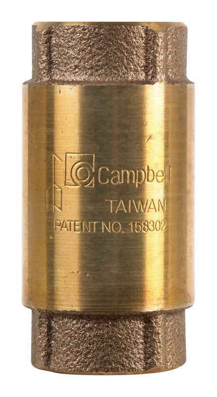Campbell 3/4 in. FIP X 3/4 in. FIP Red Brass Check Valve – Shell Lumber ...