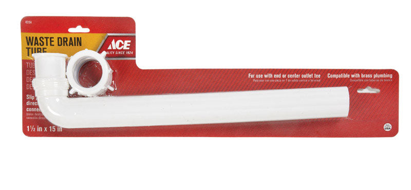 Ace Waste Arm 1-1/2 in. Dia. x 15 in. L Bell Schedule 40 – Shell Lumber ...