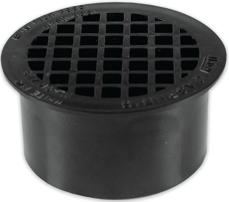 Oatey 43564 Floor Drain, 3 in, Snap-In, ABS Body, Black – Shell Lumber ...