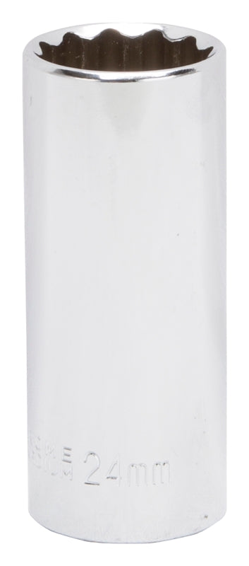 Vulcan MT6528985 Drive Socket, 24 mm Socket, 1/2 in Drive, 12-Point, C ...