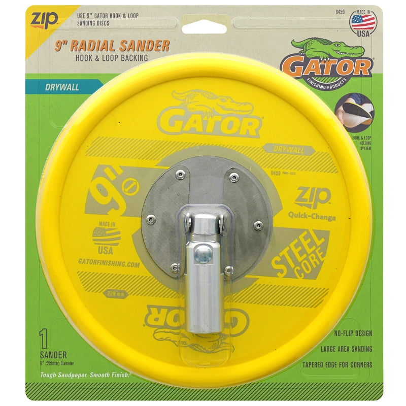 Gator 6459GA Radial Sander, 9 in L, 9 in W, Coarse, Medium, Ceramic Ab ...