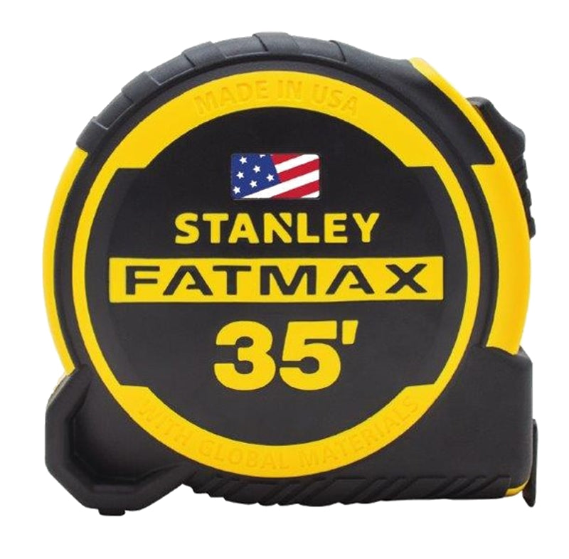 STANLEY FMHT36335S Tape Measure, 35 ft L Blade, 1-1/4 in W Blade, Stee ...