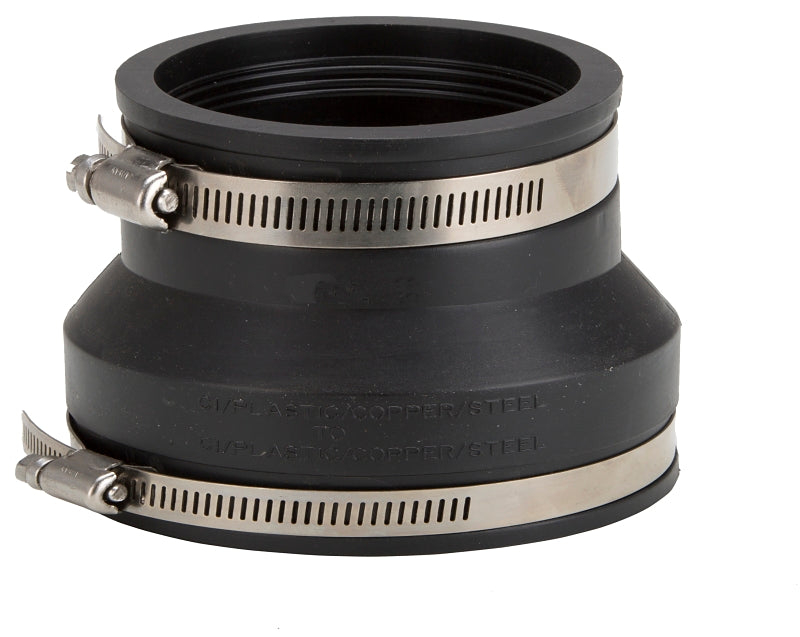 ProSource FC56-64 Coupling, 6 x 4 in, Cast Iron, Plastic and Steel Dra ...