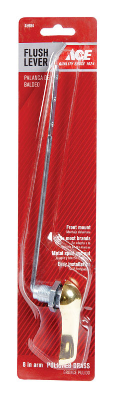 Ace Flush Lever 8 in. H x 8 in. L Brass – Shell Lumber and Hardware