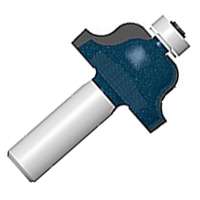 Bosch 85270MC Router Bit, 1 in Dia Cutter, 2-1/8 in OAL, 1/4 in Dia Sh ...