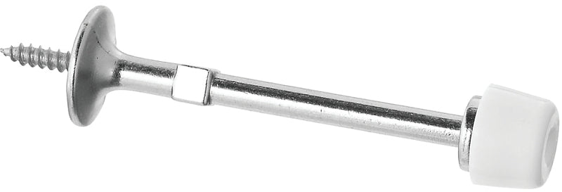 National Hardware 830102 Door Stop, Silver, 5 in W, 3 in Projection, Z ...